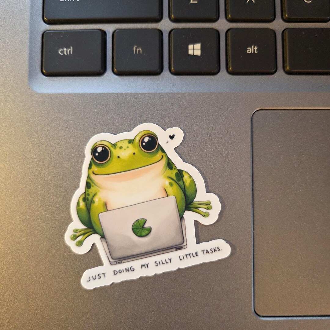 Frog Sticker You Pick Size - Laptops, Water Bottles, Planners and More ...