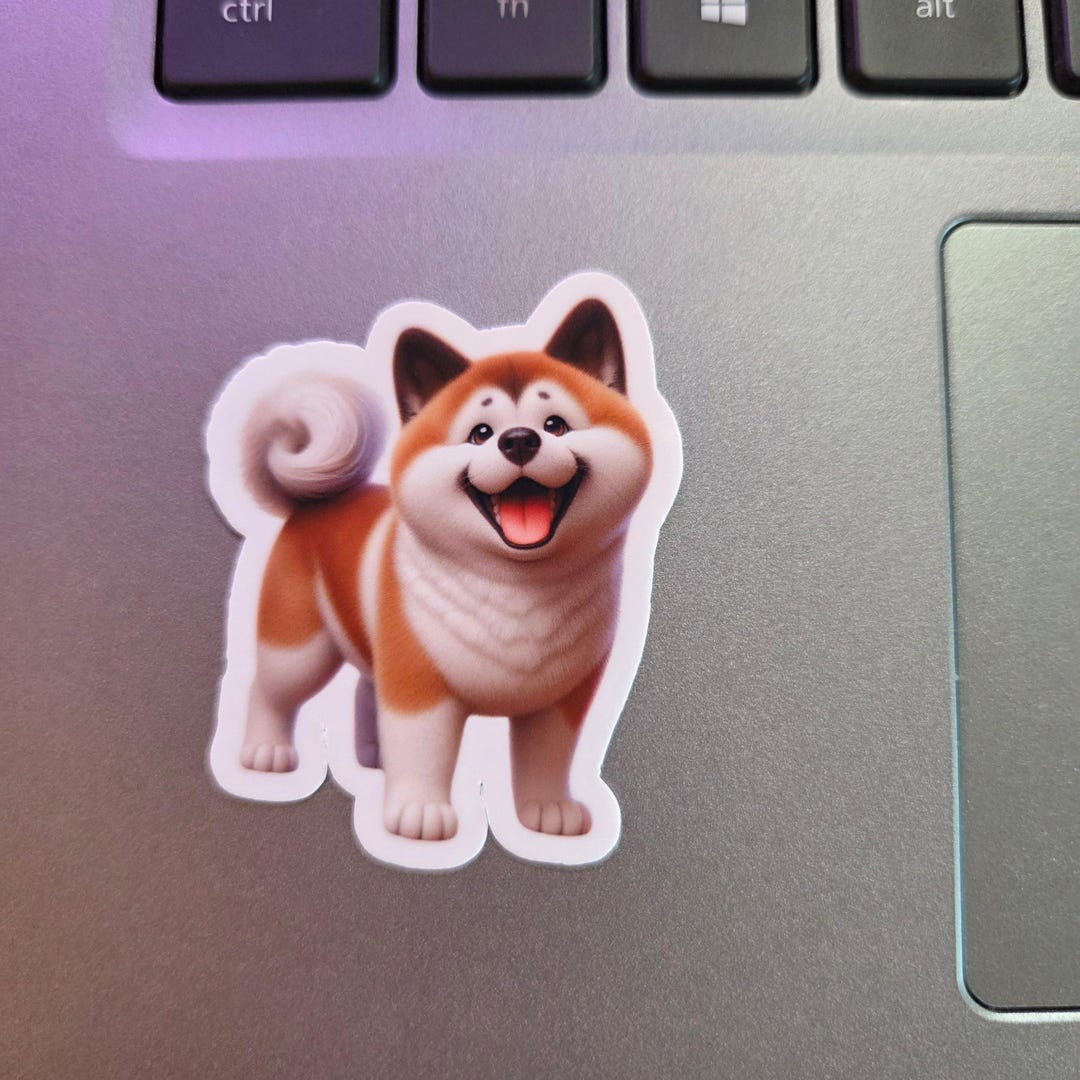 Akita Dog Sticker You Pick Size for Laptops Tumblers and More - Etsy