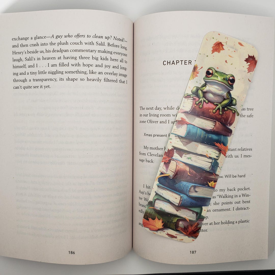 Cute Frog Bookmark Laminated Book Mark for Readers / Bookish Gift - Etsy