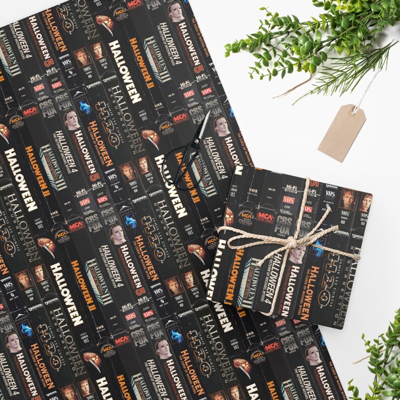 Wrapping Paper,80's,vhs Horror Movie,classic Horror Film,gift Wrap ...