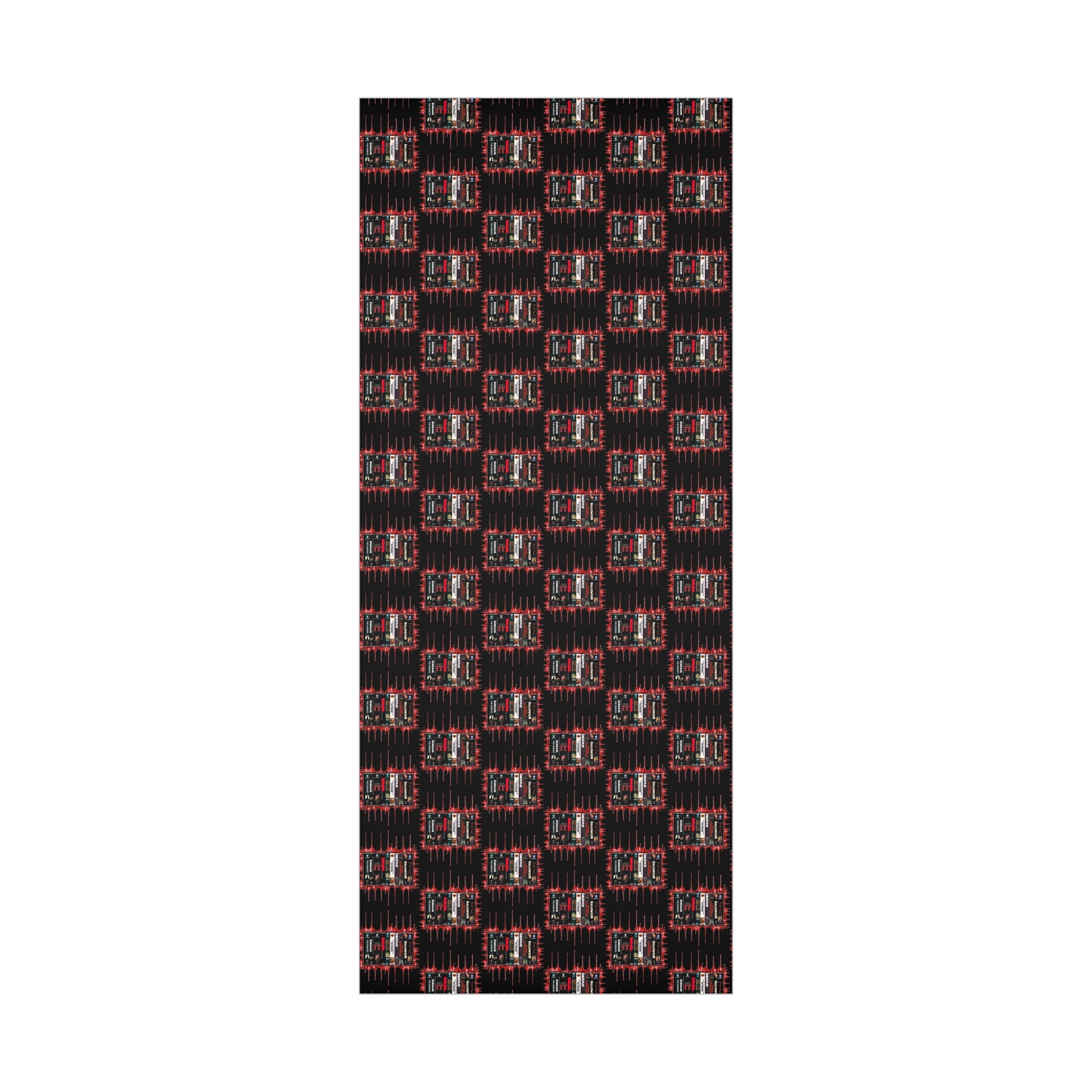 Wrapping Paper 80's VHS Horror Movie Wrapping Paper Classic Horror Film ...