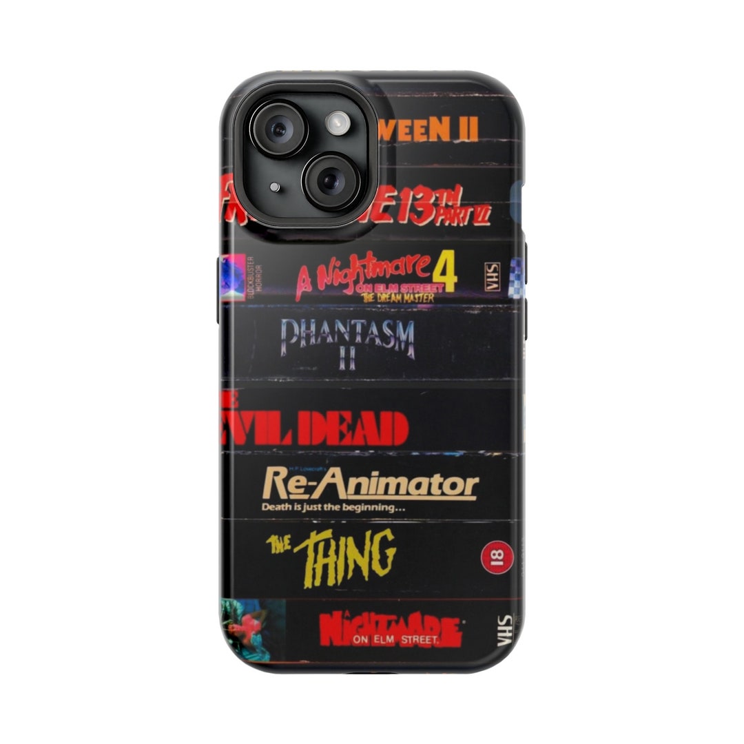 Magsafe Tough Cases VHS 80's Iconic Horror VHS Image Printed iPhone ...