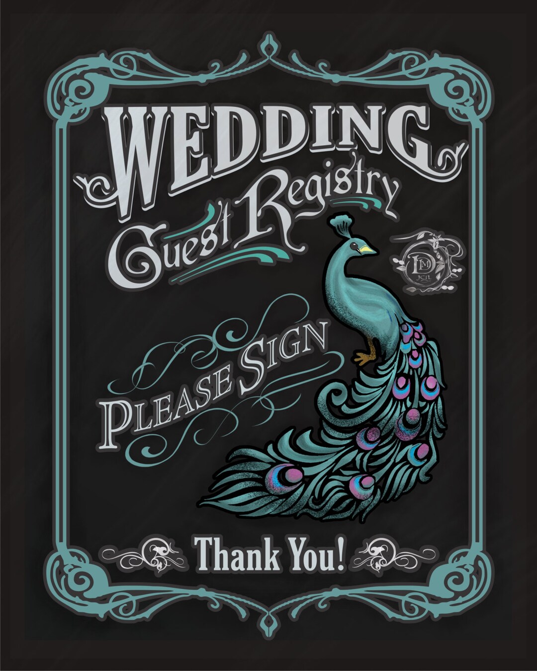 Chalkboard Wedding Registry Signs - Etsy