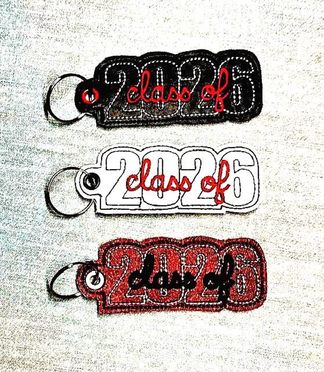 Personalized Class of 2026 Keychain: Custom Marine Vinyl Bag Tag - Etsy