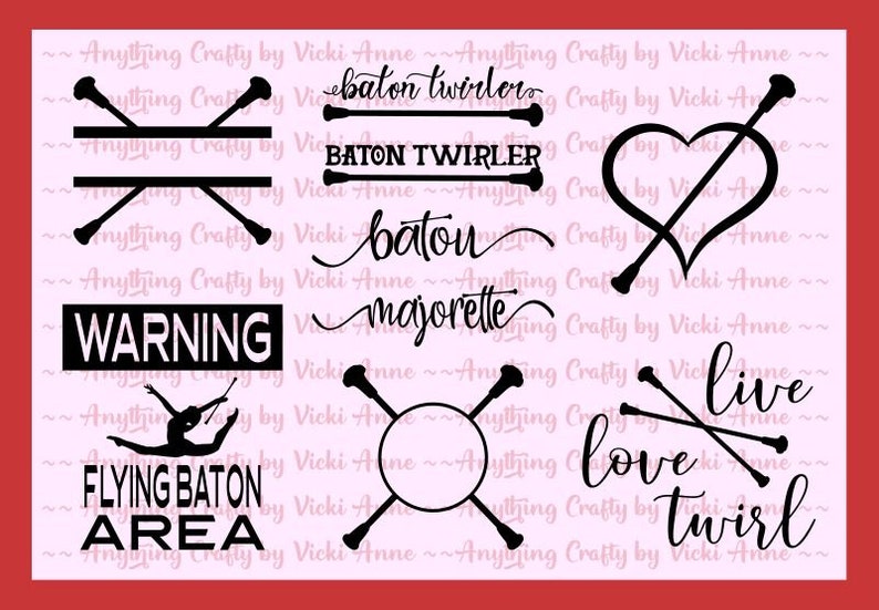 Majorette Baton Twirler SVG PNG, Dance and Cheer Design, Cricut ...