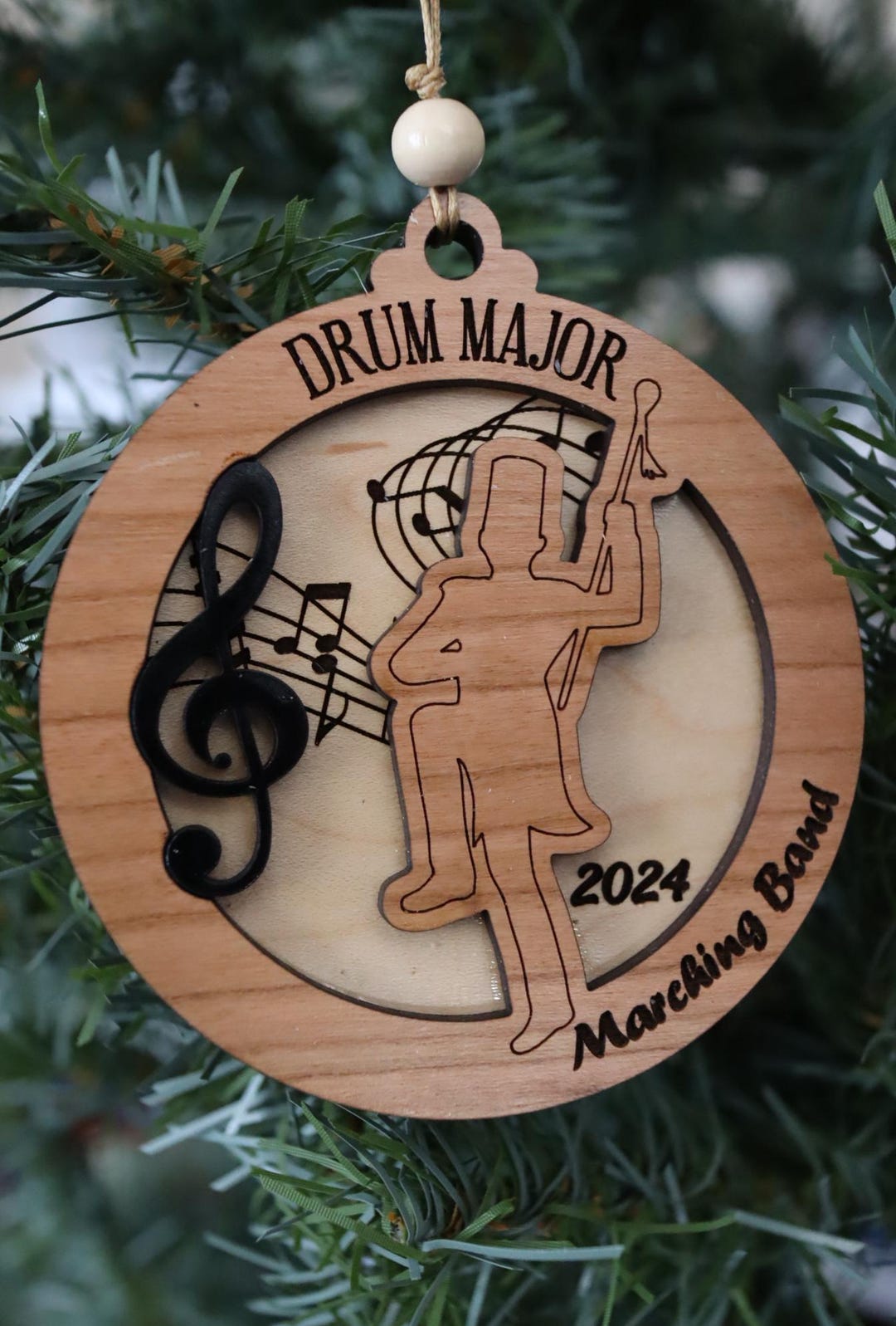 Drum Major Marching Band SVG, Laser Cut Ornament, Band Leadership Gift ...