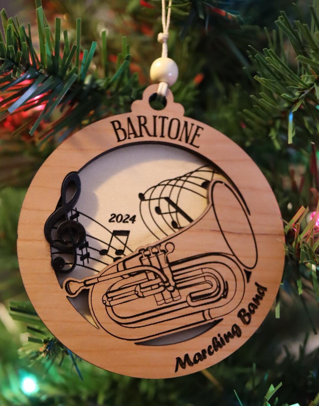SVG FILE: Baritone - Horn - Marching Band Ornament - Laser File - Etsy