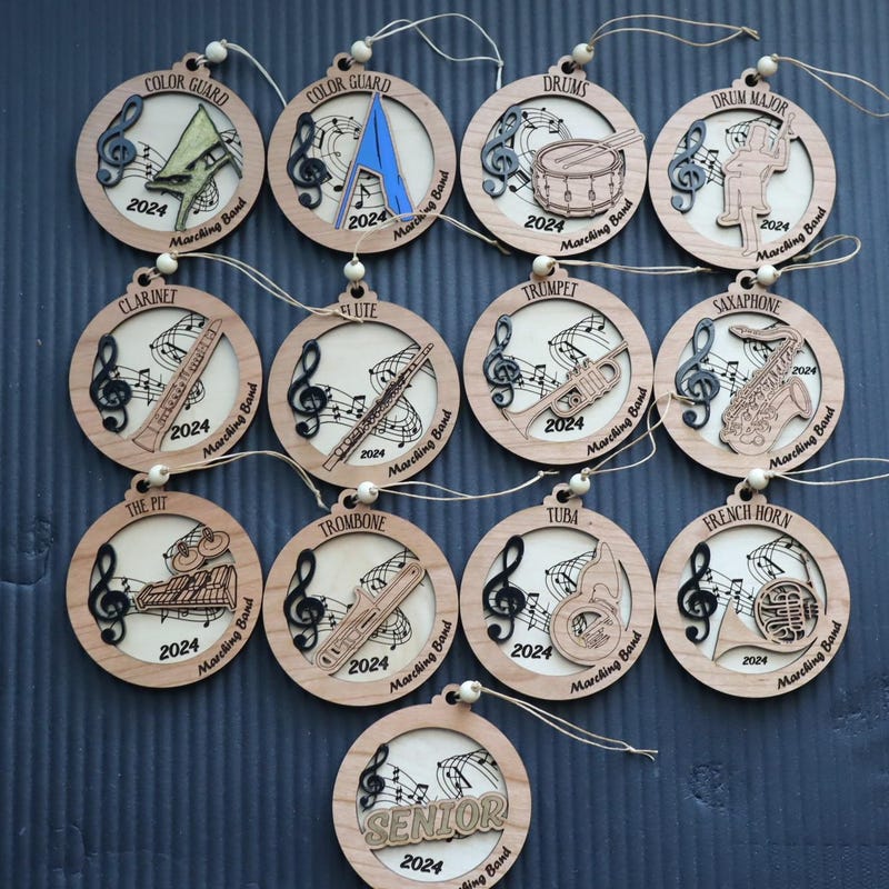 Laser File Marching Band Ornament - Etsy