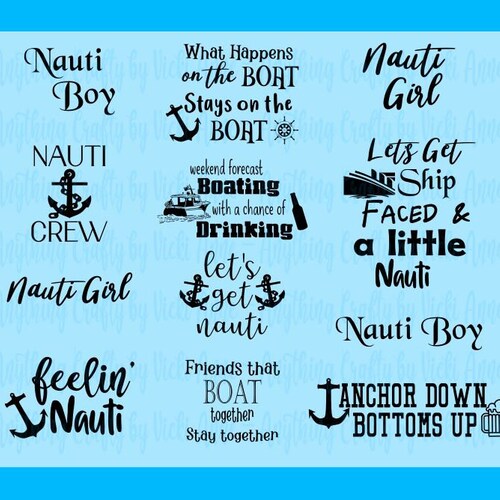 Feeling Nauti SVG Summer SVG Nautical Svg Vacation SVG - Etsy