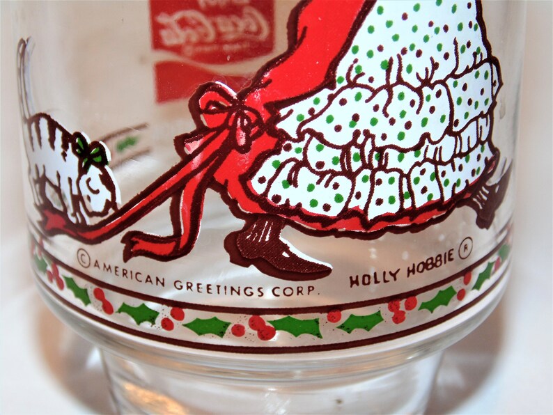 Holly Hobbie Christmas Glasses Set Of 2 Vintage Holiday Etsy