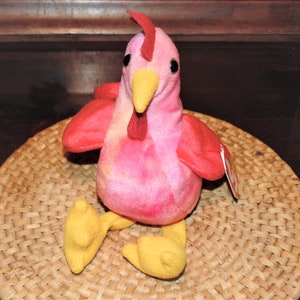 Ty 1996 Beanie Baby Strut The Rooster Collectible Plush Toy | Etsy