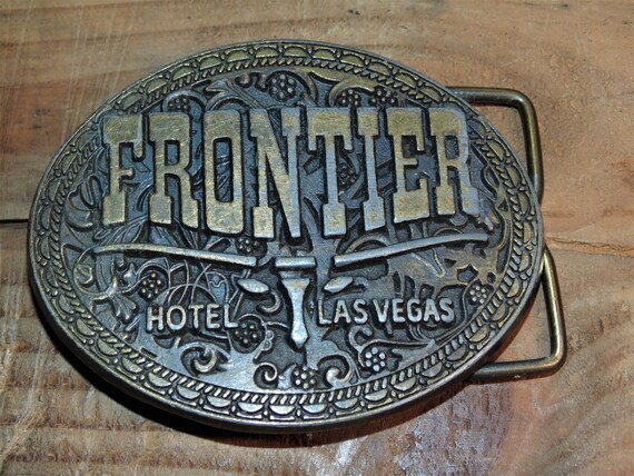 Vintage Belt Buckle, Frontier Hotel Las Vegas, Collec… - Gem