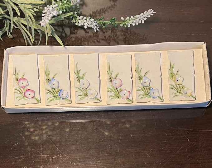 Porcelain Name Place Cards, Table Seating Cards, Vintage Table Decor - Etsy