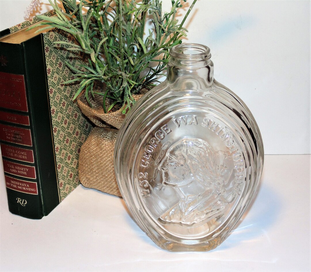 Vintage Flask Bottle, George Washington Bicentennial, Home Decor ...