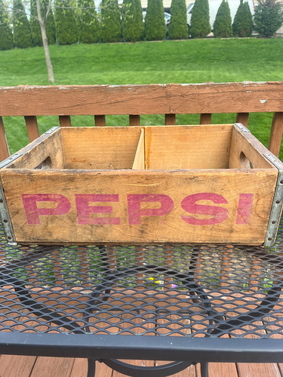 Vintage Pepsi-cola Crate, Wooden Box, Home Decor, Advertising ...