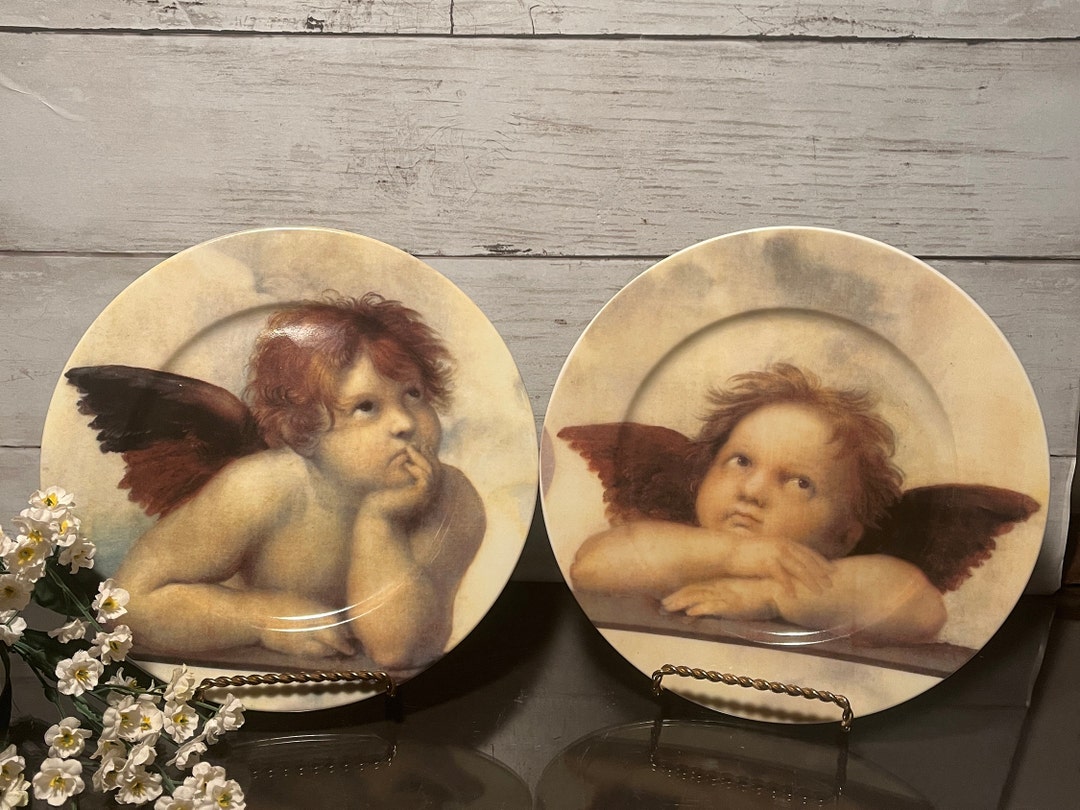 Angels by Raphael Ceramic Plates, Angel's Collection, Hand Decorated ...