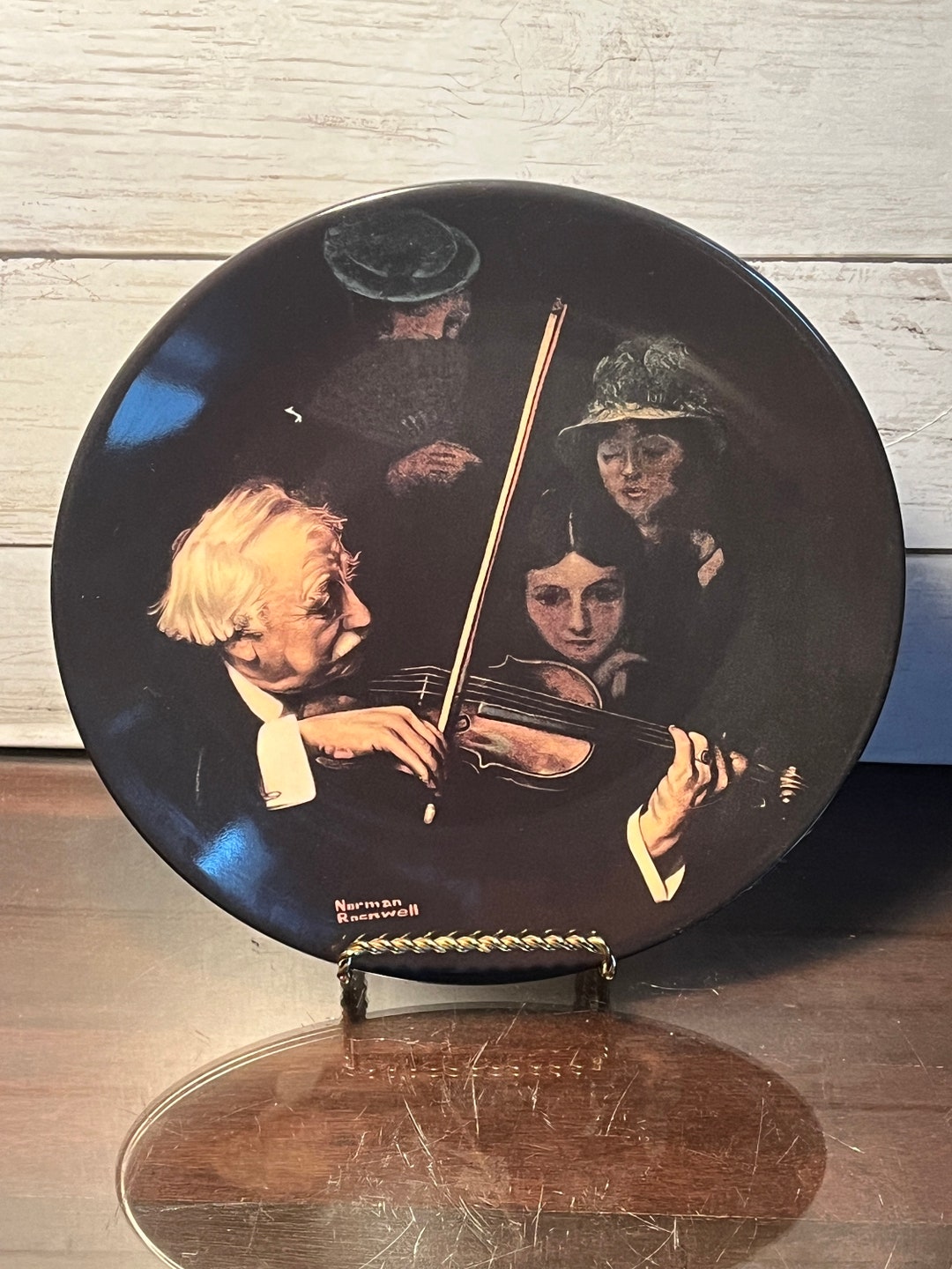 Norman Rockwell Plate, the Master Violinist, Collectible Plate, Vintage ...