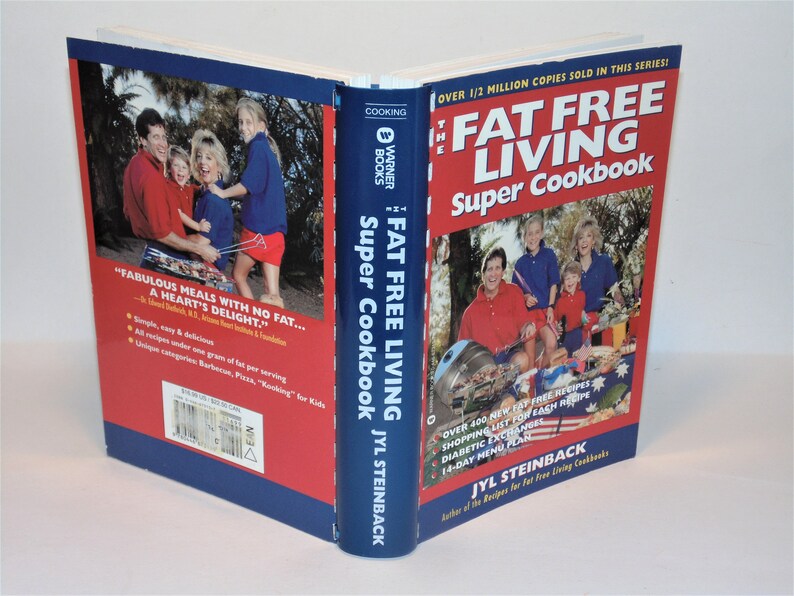 Fat Free Living Cookbook Super Cookbook Jyl Steinback Over | Etsy