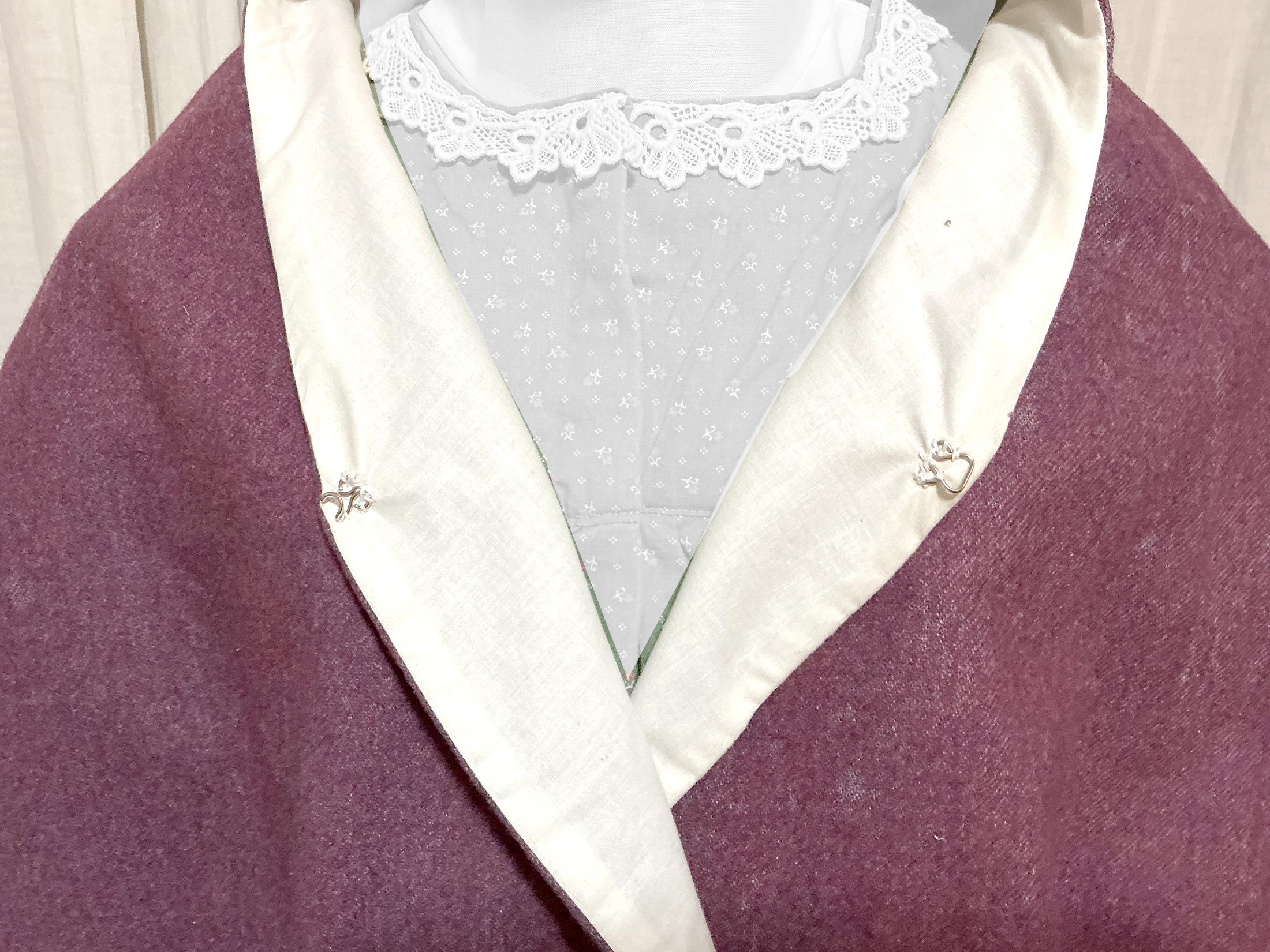 Mauve Wool Mantle – Victorian/civil War Era- #26-03 - Etsy