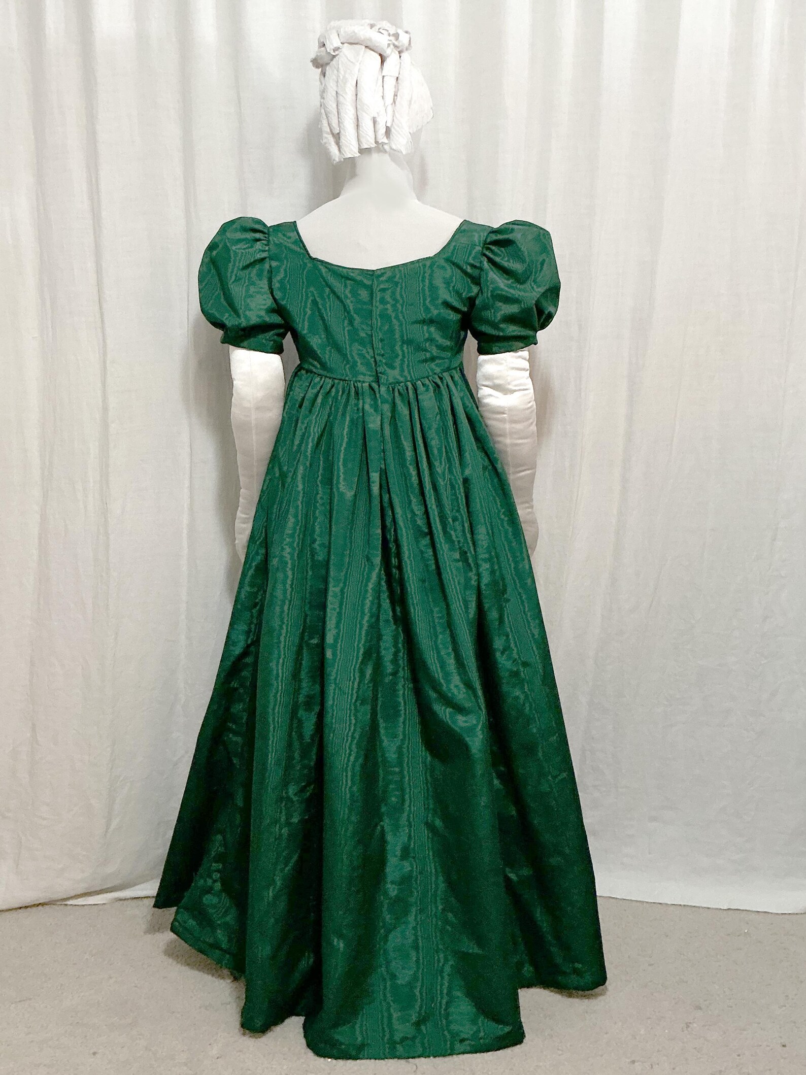 Regency Ball Gown – 1808 Green Moire Gown – Bust 37- #25-59 - Etsy