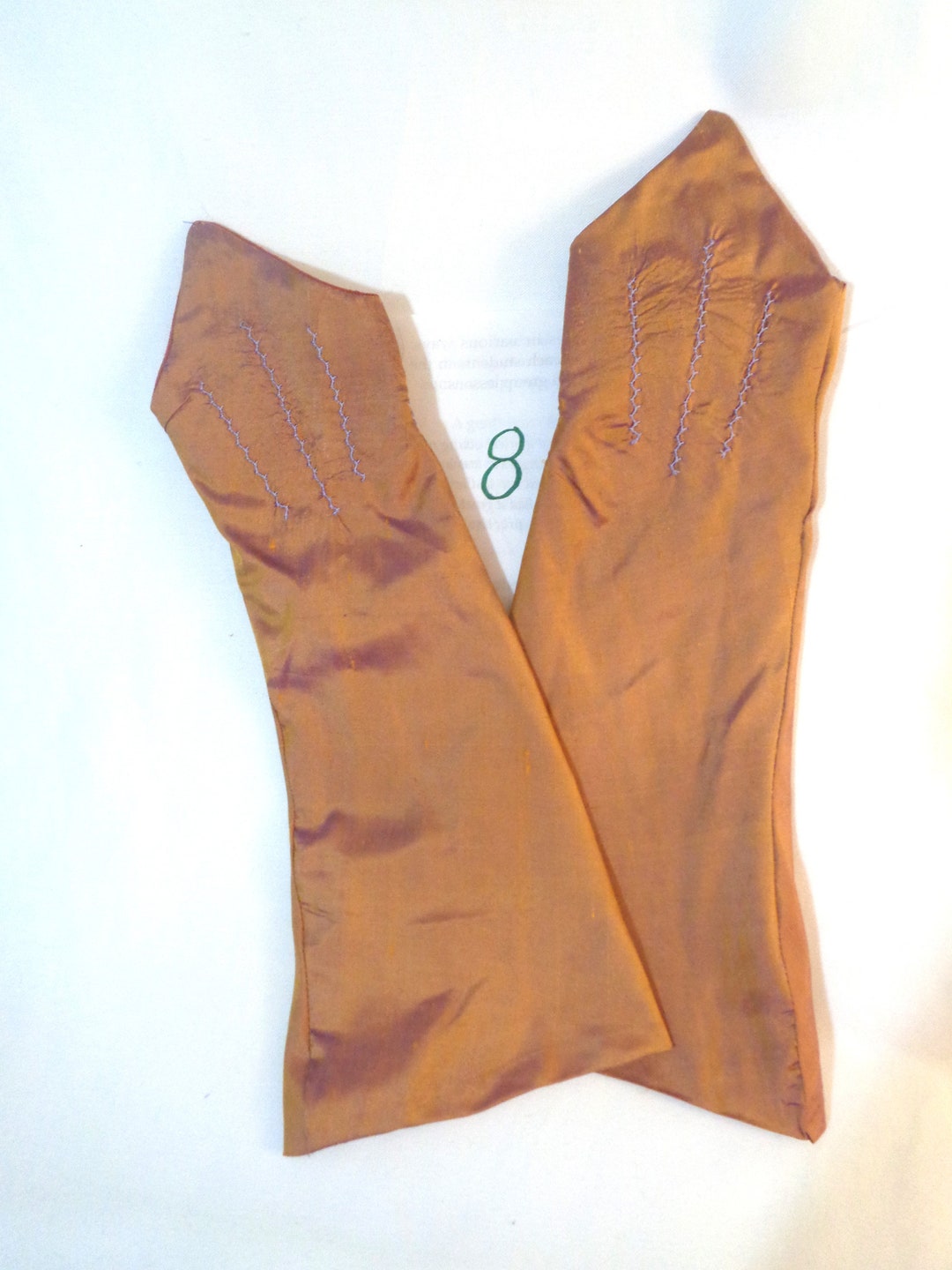 18th Century _ Size _8_ Colonial Silk Mitts -8.0.8 - Ready to Wear - Etsy