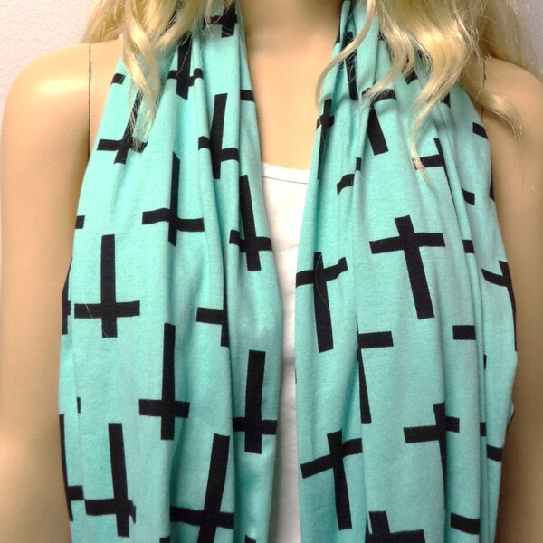 Cross Infinity Scarf - Etsy
