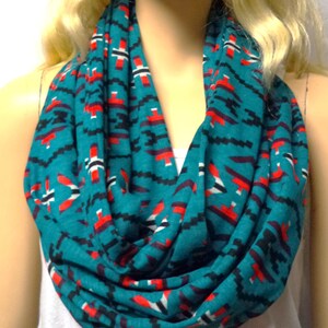 Teal Native American -tribal Print Jersey Knit Gift Ideas - Etsy