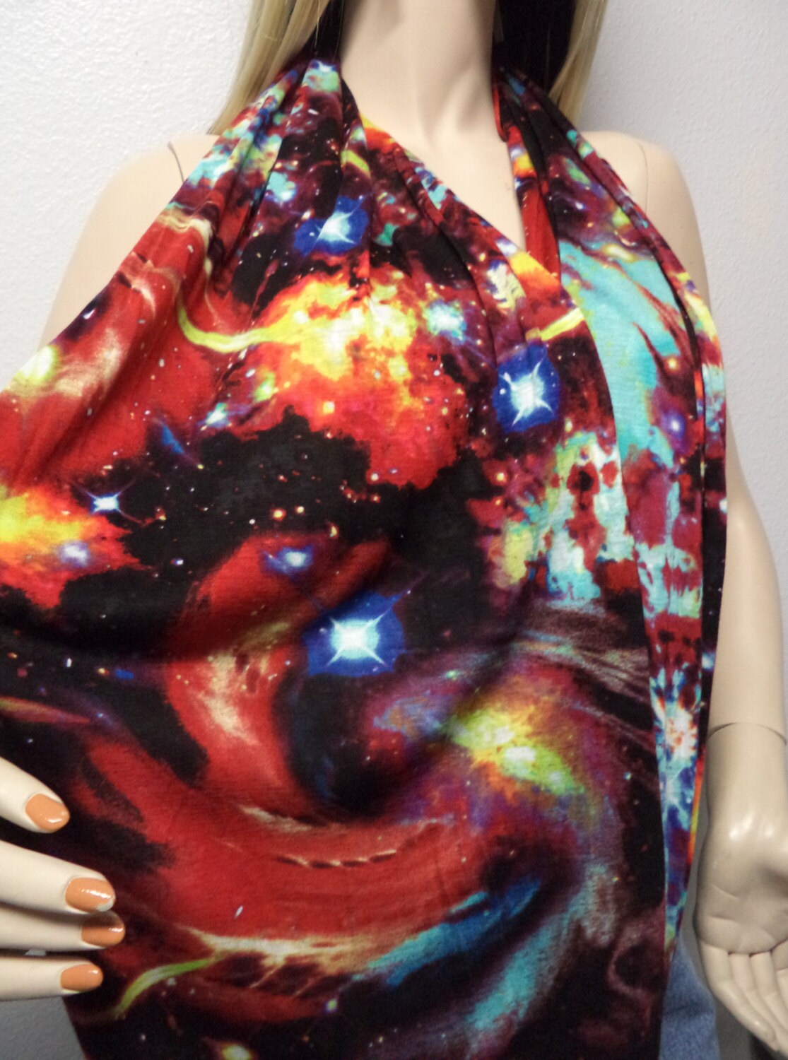 Galaxy Nebula Planets Space Infinity Scarf SUPER Soft Jersey - Etsy
