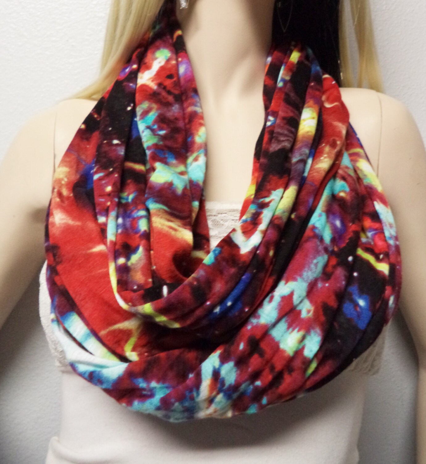 Galaxy Nebula Planets Space Infinity Scarf SUPER Soft Jersey - Etsy