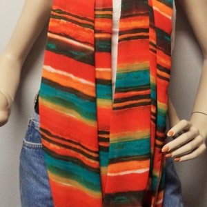 Beautiful Vibrant Infinty Scarf Gorgeous Multi Colors Light Weight ...