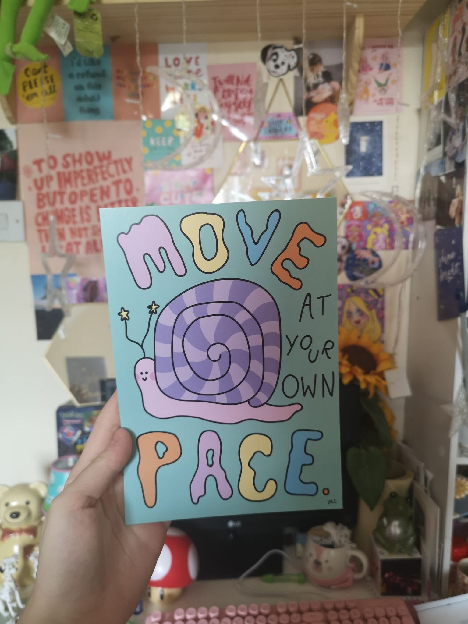 Move at Your Own Pace A5 Print - Etsy