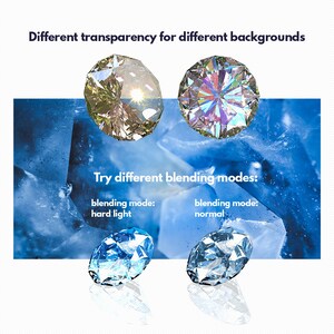 Diamonds Photo Overlays Png Files Realistic Gems Diamonds Overlays ...