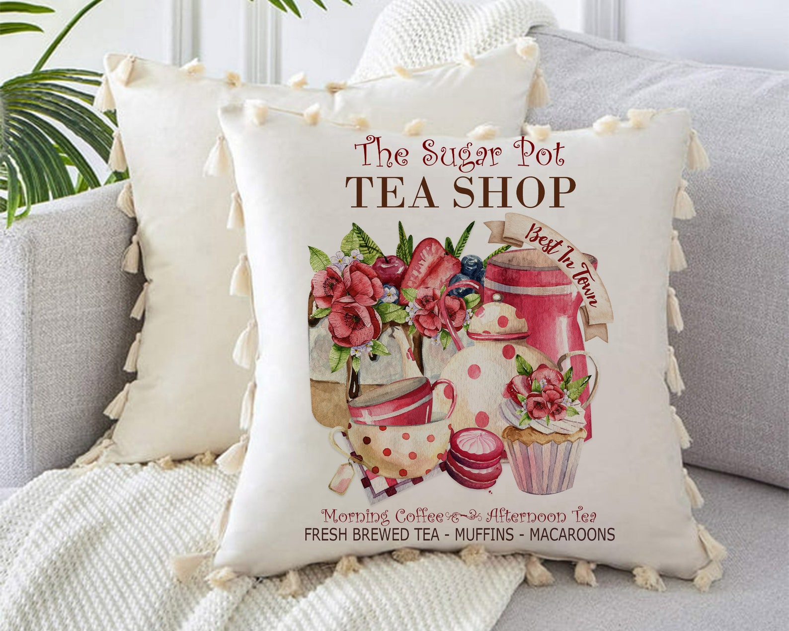 Tea Shop Farmhouse Sign Digital Download Shabby Chic Bake - Etsy