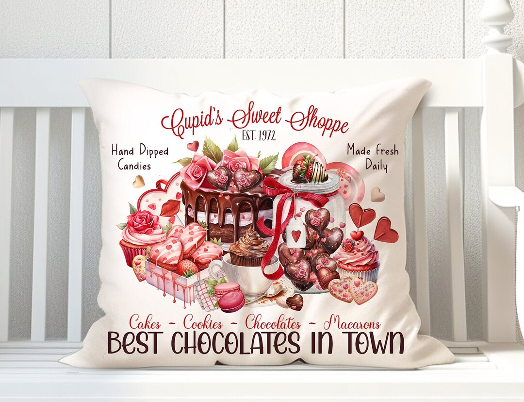 Valentine's Day Cupid Sweet Shoppe PNG: Printable Bakery Image (digital ...