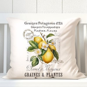French Country Lemon PNG Image Art Digital DIY Transfer Kitchen Tiered ...
