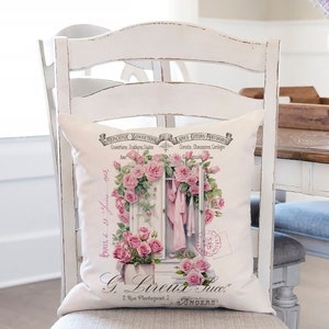 Shabby Chic Pink Roses Wardrobe Digital Print Sign Transfer - Etsy