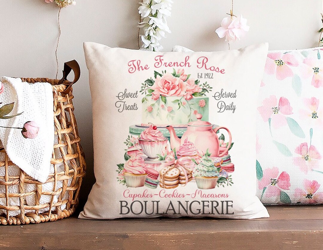 Shabby Chic Printable Bakery DIY Digital Boulangerie Transfer Pink ...