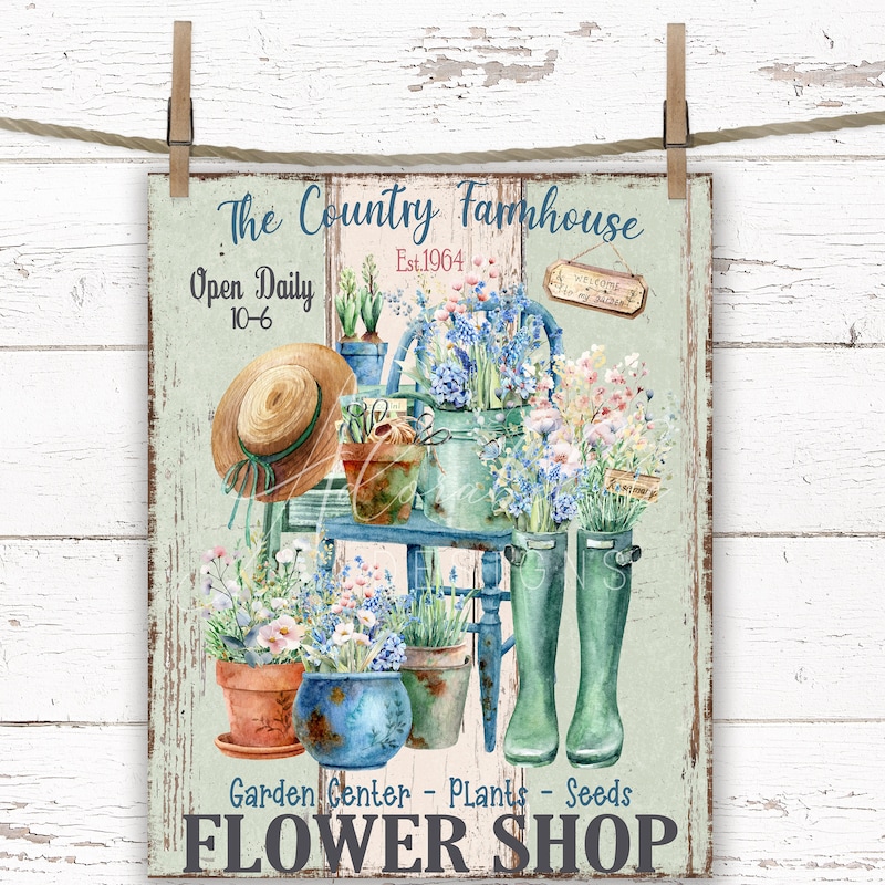Flower Shop Signs - Etsy