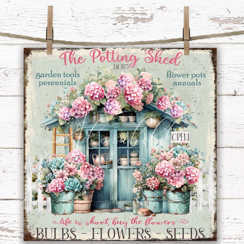 Potting Shed Sign - Etsy
