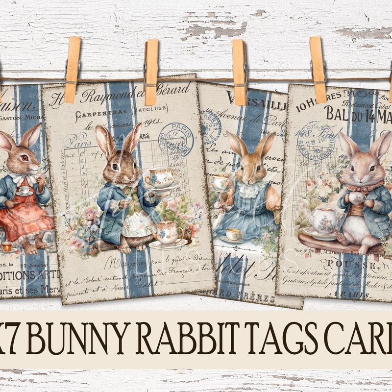 Vintage Easter Tags - Etsy