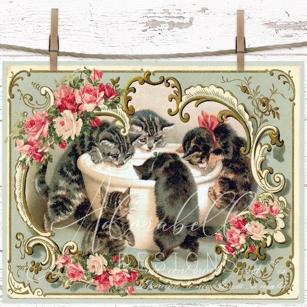 Victorian Kittens - Etsy