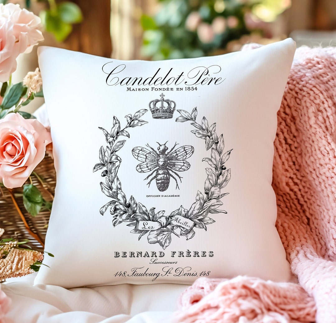 French Country Bee Wreath PNG: Farmhouse Printable (digital Download ...