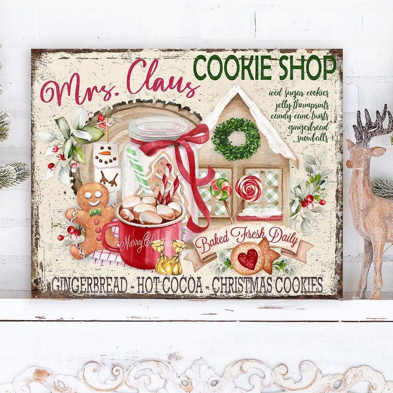 Mrs Claus Bakery Sign - Etsy