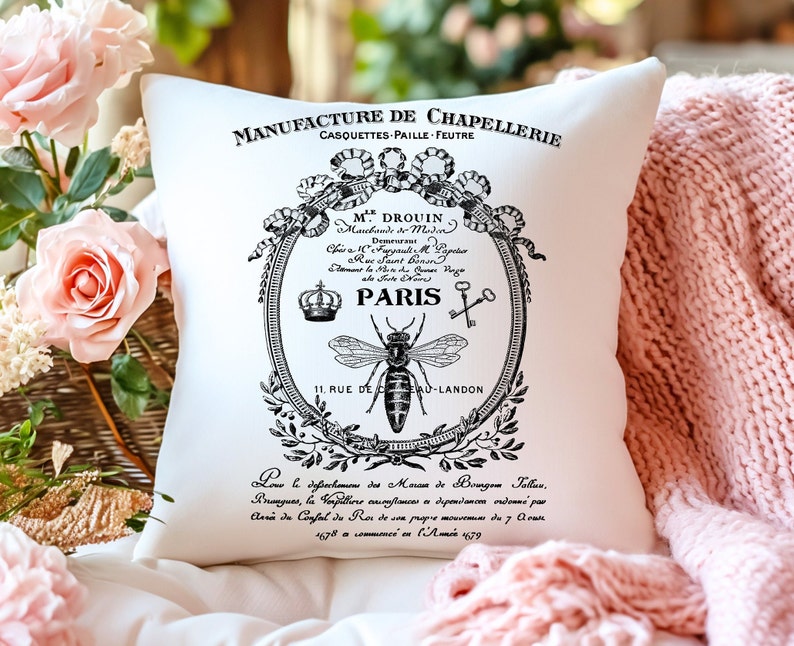 French Country Bee PNG Printable: Farmhouse Wreath Image (digital ...