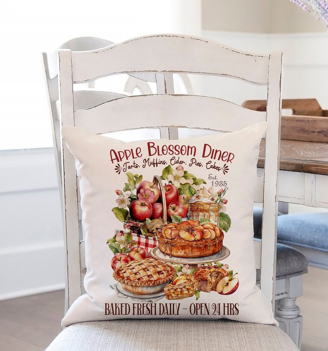 Apple Diner Transfer: Rustic Farmhouse Kitchen Design (digital Download ...