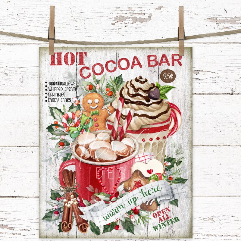 Hot Cocoa Bar Sign - Etsy