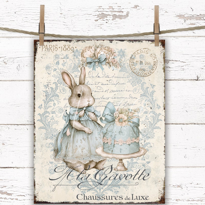 French Bunny - Etsy