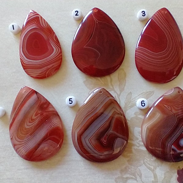 Red Agate Necklace - Etsy
