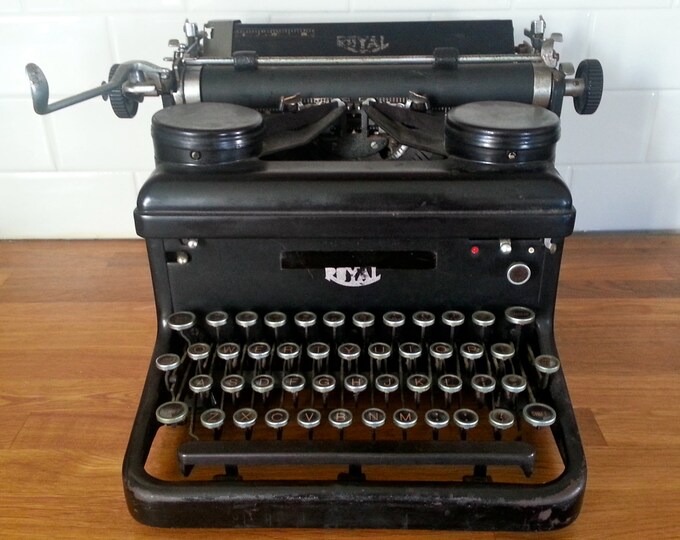 Antique Royal Typewriter - Heavy Cast Iron. Vintage Decor - Etsy