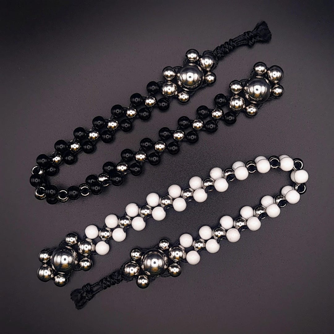 Chetki / Rosary Beads Skill Toy - Stainless Steel - Black or White - Etsy